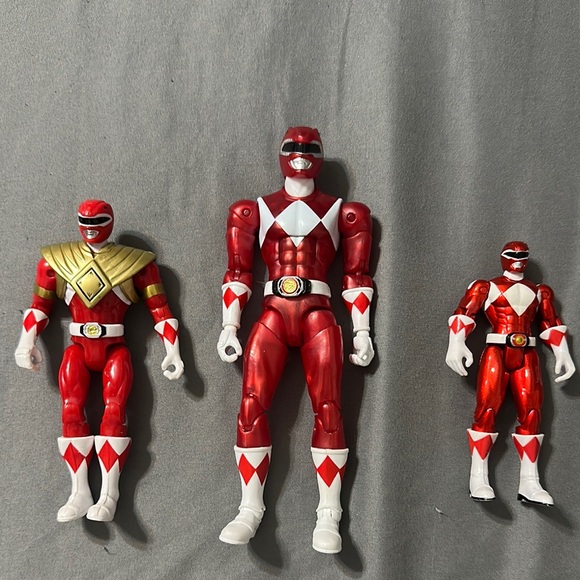 Toys | Red Mighty Morphin Power Rangers Action Figure Set | Poshmark